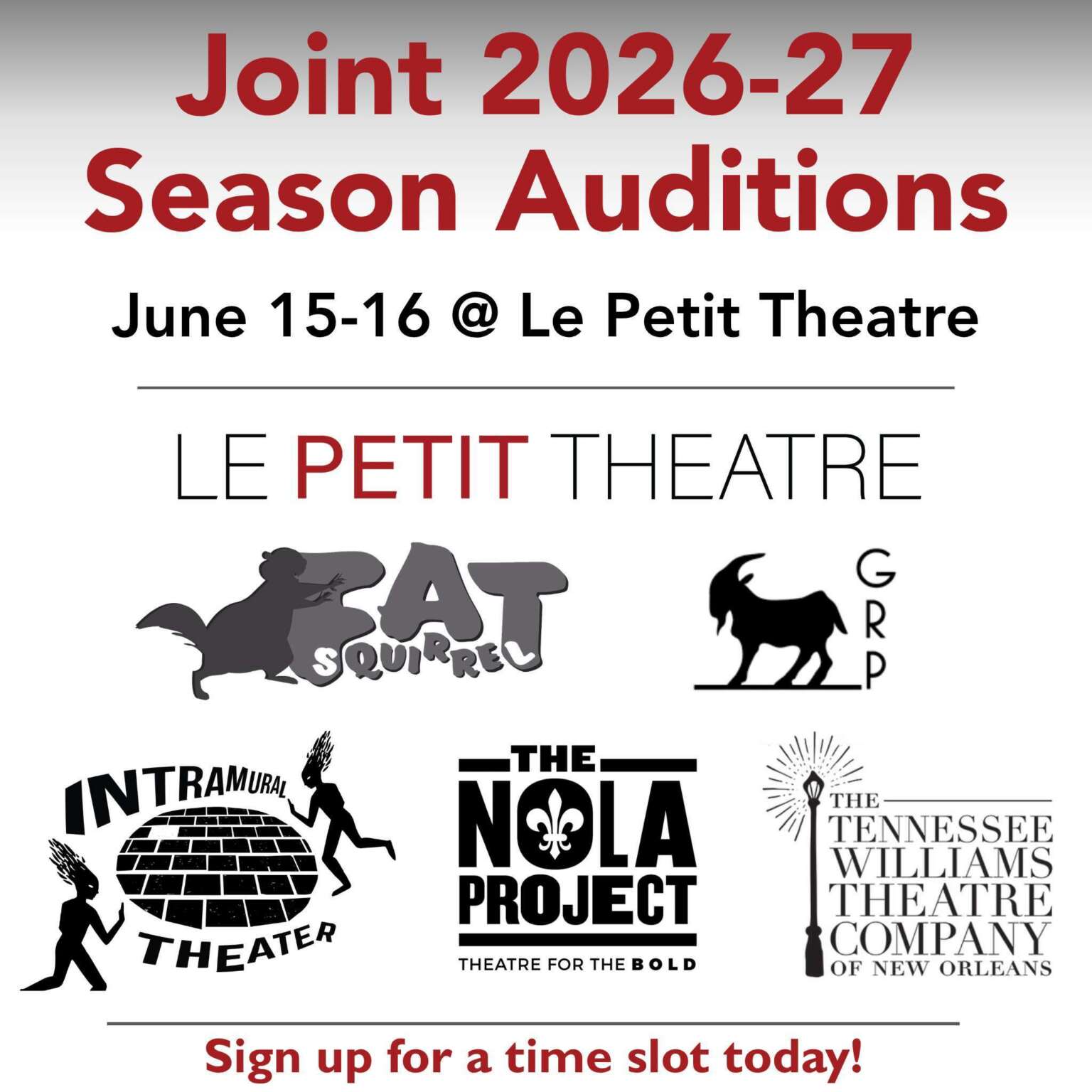 Joint 2026-27 Season Auditions | LPT Individual Show Auditions Added ...